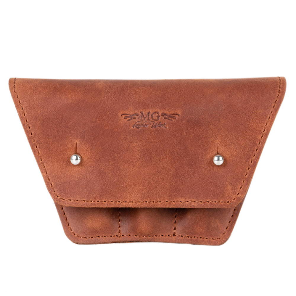 Triple French Horn Mouthpiece Pouch | Crazy Horse Leather