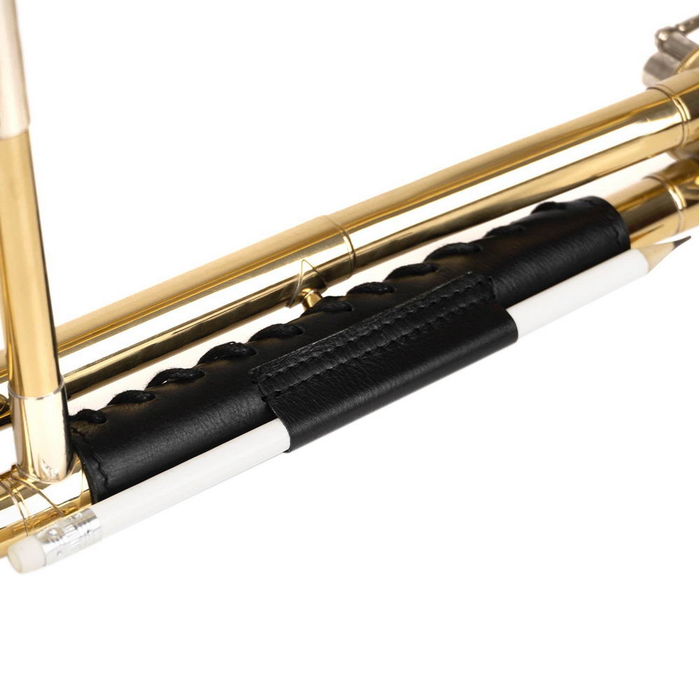 Trombone Neck Guard with Pencil Holder | Capra Leather